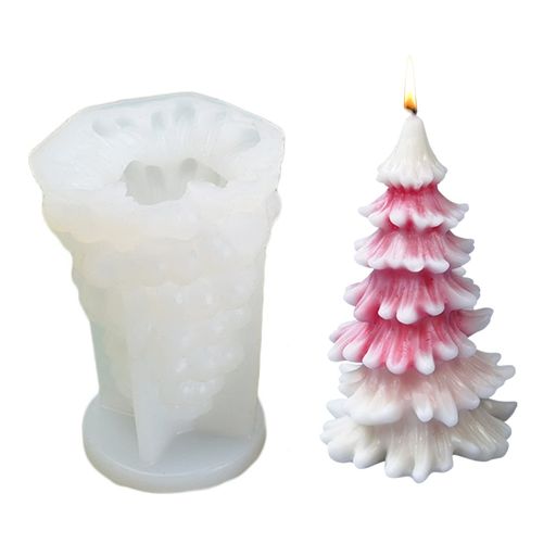 【クリスマスツリーモールド】美しいクリスマスツリーのデザインと鮮明なテクスチャにより、作品が生き生きとしています。このクリスマスをより多くの形にする。クリスマスの香りはクリスマスを盛り上げることができます。 【高品質】環境に優しい高品質のシ...