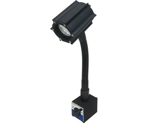 原産国:台湾 アーム長さ(mm):- マグネット幅x奥行x高さ(mm):50x80x55 吸着力(N):800 明るさ(lm):400 全高:366mm 電源:AC100V 電源コード長さ:2m 消費電力:5W ●LEDライト:4灯●吸着力...