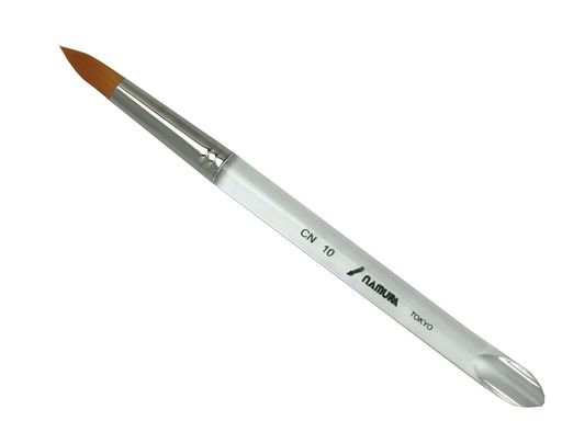穂先サイズ:9.5x29mm 使用用途: デザイン・日本画 筆の固さ: やや かたい 素材: ナイロン毛 絵具の含み: ふつう