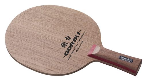 素材:木材7枚合板 ブレードサイズ:160x154x板厚4.9mm グリップサイズ:中国式/90x23.5mm 重量:約100gプラスマイナス 仕様:タイプ/攻撃、スピード/ミッドスロー、打球感/ソフト 原産国:日本