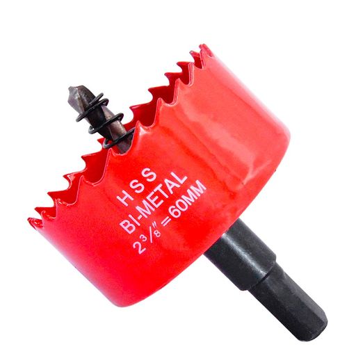 [サイズ】LAIWEIホールソー、長さ83mm、切削直径60mmホールソー、刃厚1.2mm、シャフト直径10mm、センタードリル直径6mm。 [材質】バイメタルホールソー丸鋸刃は、切れ味、耐食性、耐摩耗性、耐久性に優れた高品質のコバルト含有...