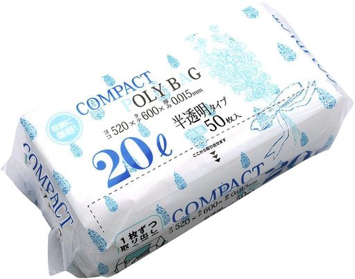 1枚のサイズ(約):ヨコ52x60cm 材質:ポリエチレン 生産国:中国 耐熱温度:-30~80度 容量:20L ポリ袋の厚さ(約):0.015mm 警告:この袋は幼児や子供にとって窒息などの危険がともなうもnです。幼児や子供の手の届かない...