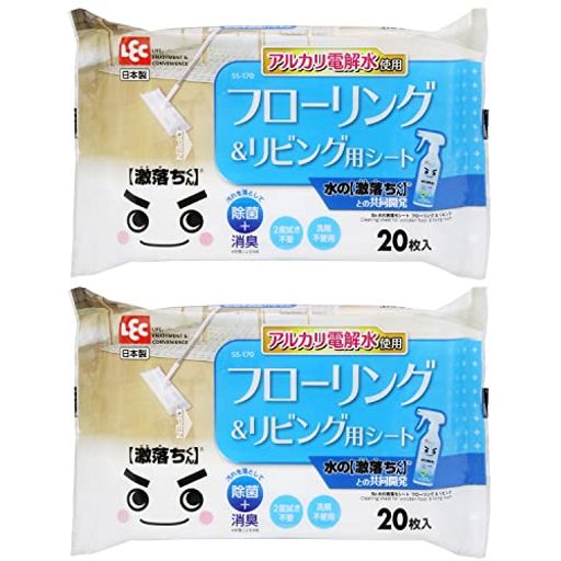 「水の激落ちくん」との共同開発! 独自の方法で水を電気分解して得られるアルカリ電解水を使用しました。 水拭きでは取れない汚れをマイナスイオンが包み込んで浮かせて落とし、さらに除菌もできます。 各社のフローリングワイパーに取り付けて使用できま...