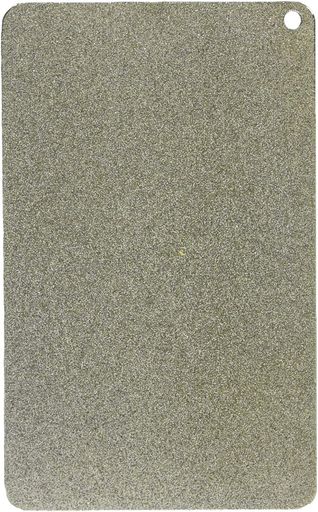 #80/#80(両面) 粗取り用 サイズ:85x50x厚1mm 各種砥石の形を整える成型ドレッシングです 目出し作業等、幅広い用途にご利用いただけます ダイヤがしっかりと電着してあるので、手のひらに収まる板ヤスリとしてもご使用頂けます