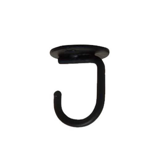 Bタイプ:φ3cm フック部D1.7cm フック部H1.5cm H3.7cm ビス穴:外円Φ0.7cm 内円Φ0.4cm(2か所) ビスサイズ:Φ0.7cm、H1.2cm 素材:アイアン 生産地:インド 付属物:ネジ2本付き 天井などから観...