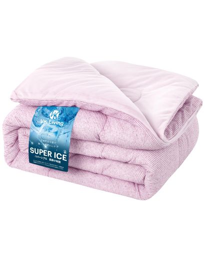 🆒【VKSUPERICE糸冷感繊維】寝床内気候が温度33プラスマイナス1°C、相対湿度50プラスマイナス5%の範囲であれば、快適な睡眠が得られている。VKSUPERICE糸は3本の冷感繊維と1本の吸湿性・通気性がよい繊維を加...