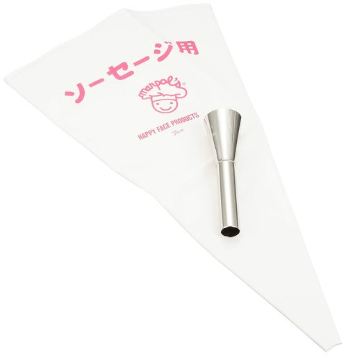 サイズ:袋 全長350x幅205(mm)、口金 出口口径φ15(mm) 重量:48g 素材・材質:袋:綿樹脂コーティング・口金真鍮ニッケルメッキ 原産国:日本 フランクフルト用