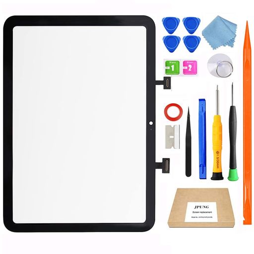 ➤互換モデル: 黒 2022 iPad 第10世代(A2696 A2757 A2777) 、すべてのバージョンに対応 ➤iPad 10.9インチ用の優れたタッチスクリーンデジタイザ、高い耐久性、傷に強い - 表面硬度9Hと透明99.9%の透...