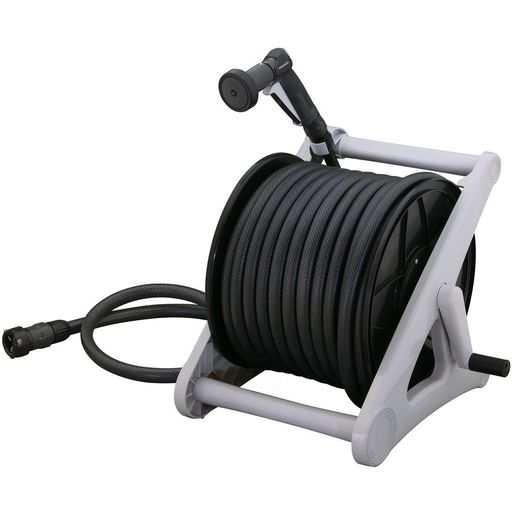 適合蛇口外径:14~18mm ホース全長(m):50 奥行(mm):420 巻取り長さ(m):50 高さ(mm):395