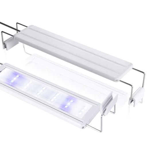 高品質LED、速い放熱、専門LED照明、調整可能な長さ 【高輝度5730LEDビーズ搭載】39灯の輝度の高い、明るさは安定して、ちらつきを止め、自然光に近い色合いで鑑賞効果、魚を傷つけない。水草の色彩をより一層美しく魅せる。 【調節可ブラケ...
