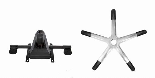 AKRacing ゲーミングチェア Premiumシリーズガスシリンダー交換用オプションキット 別売りの昇降ガスシリンダーと合わせてお求めいただくことでチェアの座面高さを変更できます 【セット内容】シリンダー固定台, 5本足ベース(シルバー...