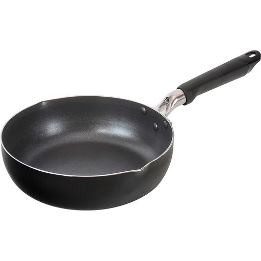 焼く、炒める 商品サイズ(外寸):約 43.5x25.5x12.5cm、重量:約650g 本体:アルミニウム合金、内面:ふっ素樹脂加工(ダイヤモンドコート)、外面:焼付塗装、はり底:ステンレス鋼(クロム16%)、底の厚さ:2.5mm(はり底...