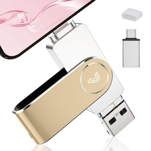 【4in1多機能・セキュリティ機能付】USBメモリはライトニング、Type-C(USB-C)、USB(USB-A)、Micro USBの4つのコネクタを搭載し、iOS機種、パソコン、Type-Cスマホ、Macbookなどに対応します。Pho...