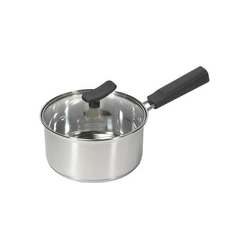 製品サイズ:(約)全長30.5x幅17.5x高さ13.5cm、鍋の深さ:(約)8.5cm 製品重量:(約)0.65kg 《本体》素材・材質:本体/ステンレス鋼(クロム14%)、はり底/アルミニウム合金、ステンレス鋼(クロム11%)(底の厚さ...