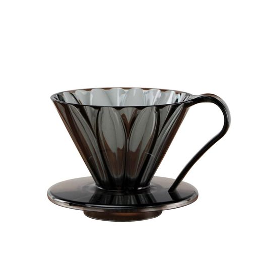 コーヒードリッパー 本体サイズ:W131xD102xH79mm 本体重量:80g 材質:飽和ポリエステル樹脂 トライタン(耐熱温度100度/耐冷温度-20度) 生産国:日本 容量:カップ1杯用