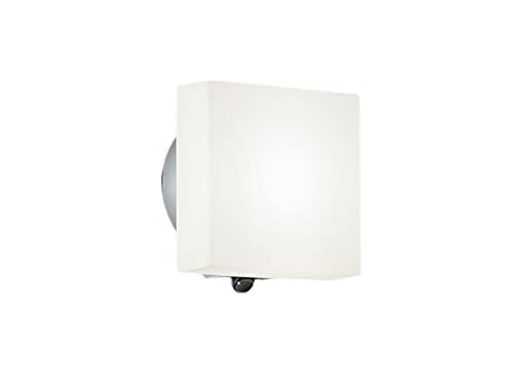 外玄関 防雨形 ランプ:LED 6.8W・昼白色 5000K ※LED交換不可 材質:アルミダイカスト シルバー塗装 / アクリル 乳白(マット) サイズ:径□174 高188 出89mm 1.0kg 壁付専用