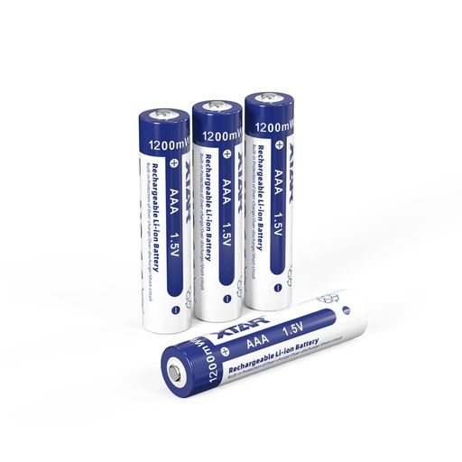 🔋【優れた性能】XTAR1.5VAAA電池低自然放電率、1200回のサイクル寿命、記憶効果がありません。懐中電灯、目覚まし時計、おもちゃ、四駆車など、各種小型家電制品に適しています。また-20°C~55°Cの環境下でも正常に...