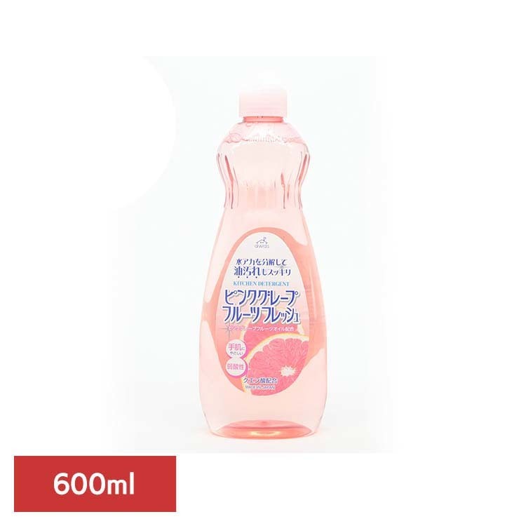 水アカを分解して油汚れもスッキリ落とす食器用洗剤です。ピンクグレープフルーツオイル配合。手肌にやさしい弱酸性です。※リニューアルに伴い、パッケージ・内容等予告なく変更する場合がございます。予めご了承ください。●内容量600g●原材料界面活性...
