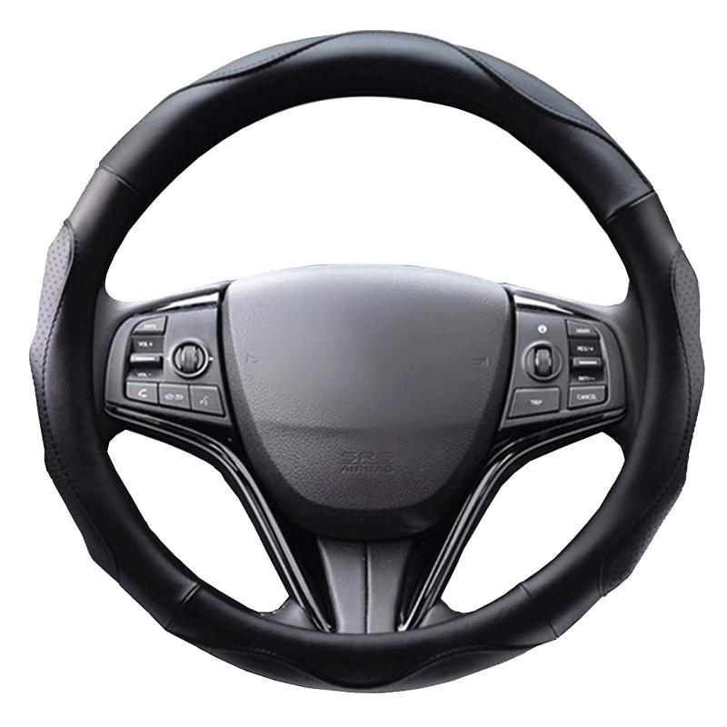 ZATOOTO ハンドルカバー 軽自動車用 sサイズ ステアリングカバー 3Dグリップ滑り止め 手触りよし フィット感 普通車 アクセサリー LY06【高品質と満足感】手になじむソフトで丈夫な素材で手のひらのフィット感とグリップ感がバツグン...