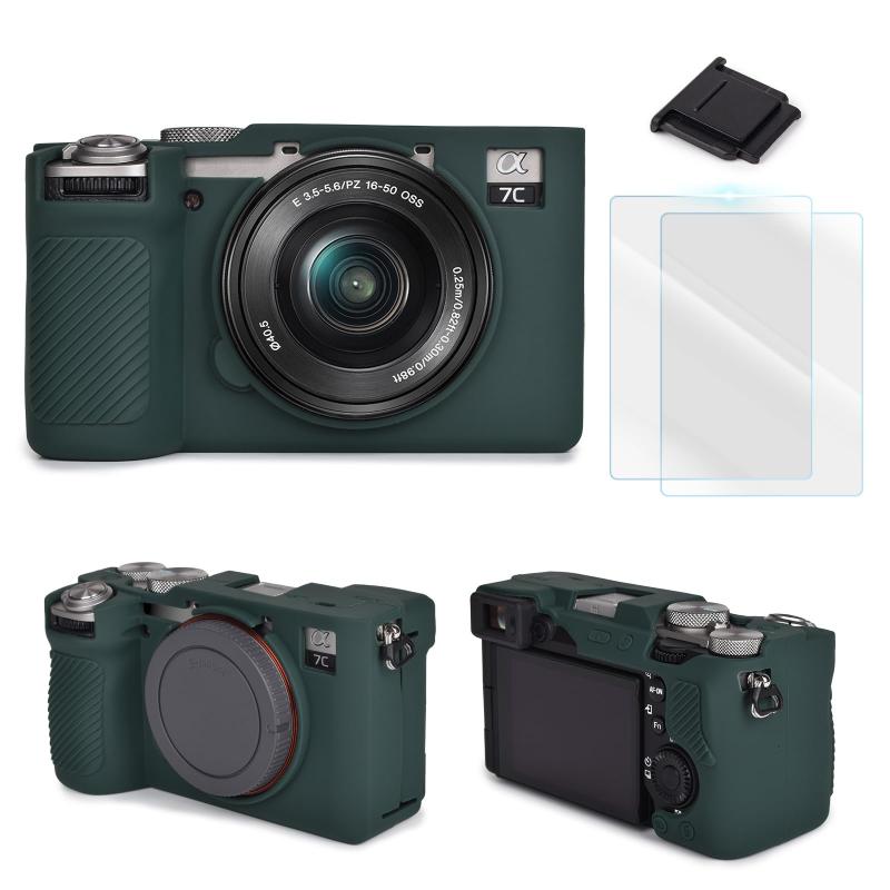 VOVMOEYA ソニー Sony α7CII/ILCE-7CM2/A7CM2との互換性ありカメラケース α7C2専用 ボディケース a7CIIシリコンカメラケース ILCE-7CM2カバー カメラA7CM2専用保護ケース A7C II A...