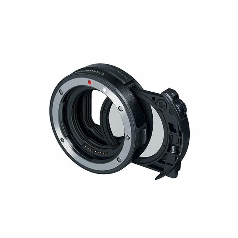 Canon ドロップインフィルターマウントアダプター EF-EOS R 円偏光フィルターA付 EOSR対応 DP-EF-EOSRPLC光の反射に合わせて回転できる円偏光フィルター付きのマウントアダプター調整ダイヤル付きなので、光の反射に合わ...