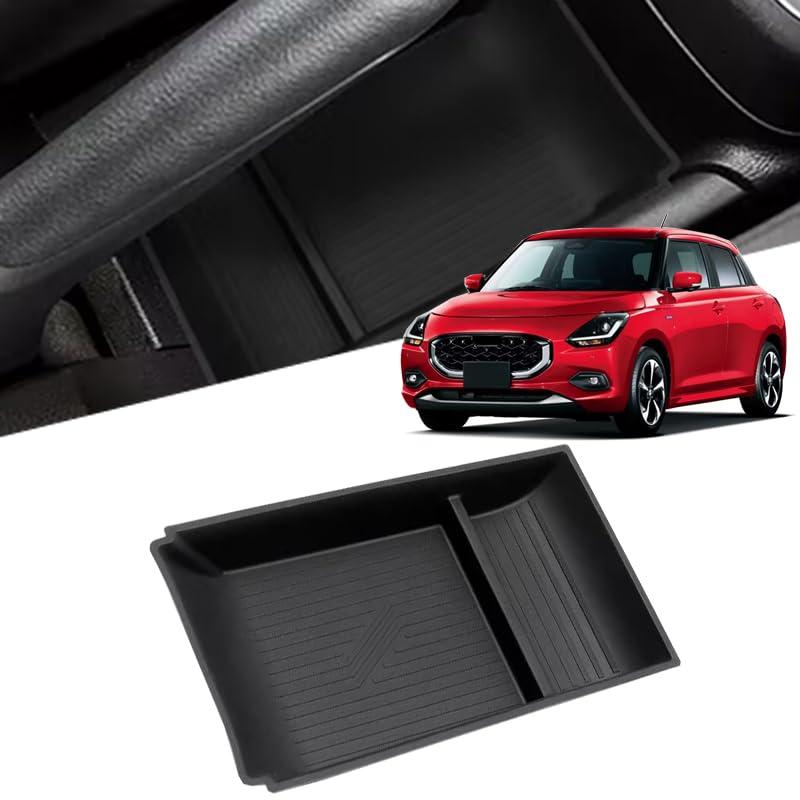 SWIFT スイフト ZC系 ZD系 ハンドブレーキ収納ボックス トレイマット 滑り止め ノンスリップ ラバーマット 小物入れ 汚れ防止 [並行輸入品]シンプル