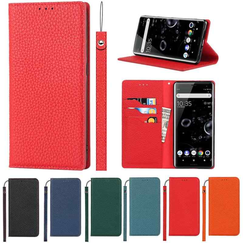 Eastwave for Xperia XZ3 ケース 本革 牛革 ソニー エクスペリアXZ3 ケース SOV39 801SO SO-01L 手帳型 for Sony Xperia XZ3 カバー Case softbank docomo ...