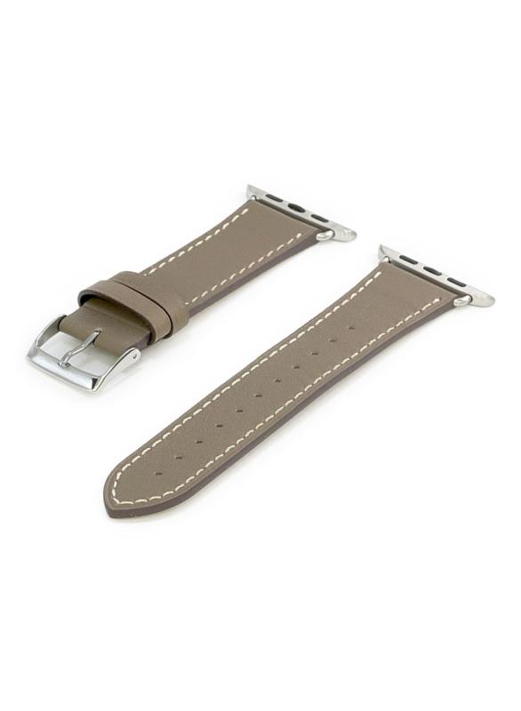 compatible with Apple Watch アップルウォッチ用 バンド ベルト 牛革フラットベルト クロカラント KUROCURRANT 44mm 45mm 46mm 49mm用 Series11/10/9/8/7/6/5/4/...