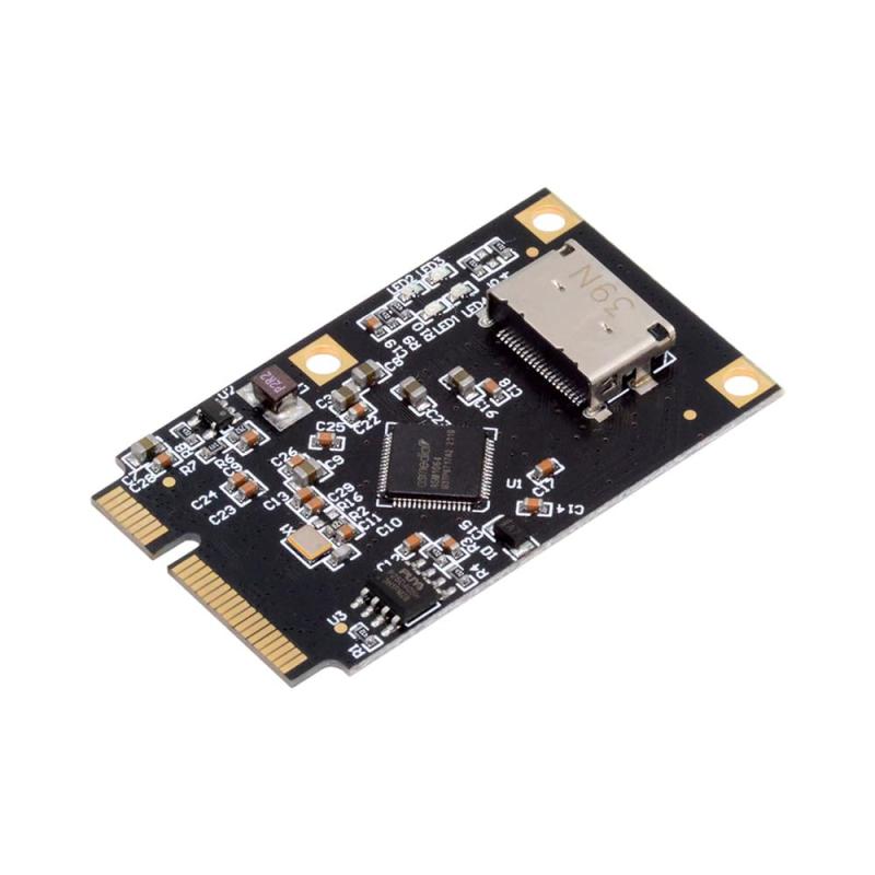 Cablecc 6Gbps PCI Express Mini PCI-E から Oculink SATA 3.0 4ポート アダプタ コンバータ ディスク拡張カード SSD用