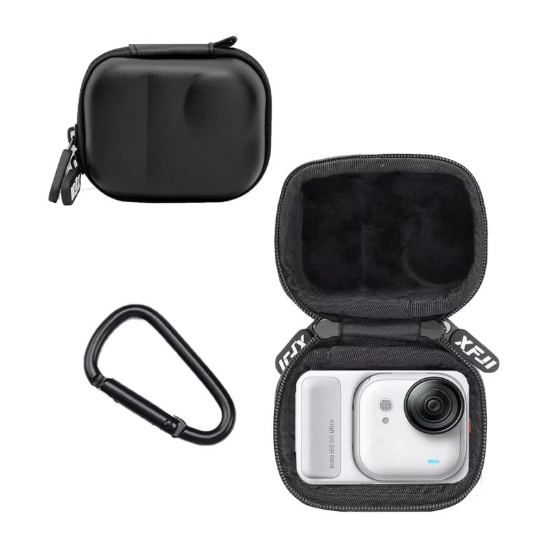 For Insta360 GO Ultra ケース用 カメラバッグ【vaele】 全面保護収納ケース 耐衝撃 コンパクト設計 携帯便利Insta360 GO Ultra 用 専用保護カバー 収納ケース（ブラック）【対応機種】 Insta36...