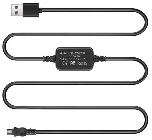 AC-L200 AC-L25A モバイルUSB電源 ドライバケーブル 互換品 型番 DSC-HX1 DCR-UX5 UX7 HDR-XR100 NEX VG30 VG900 DEV-50 FDR-AX33 FDR-AX40 AX60 AX4...