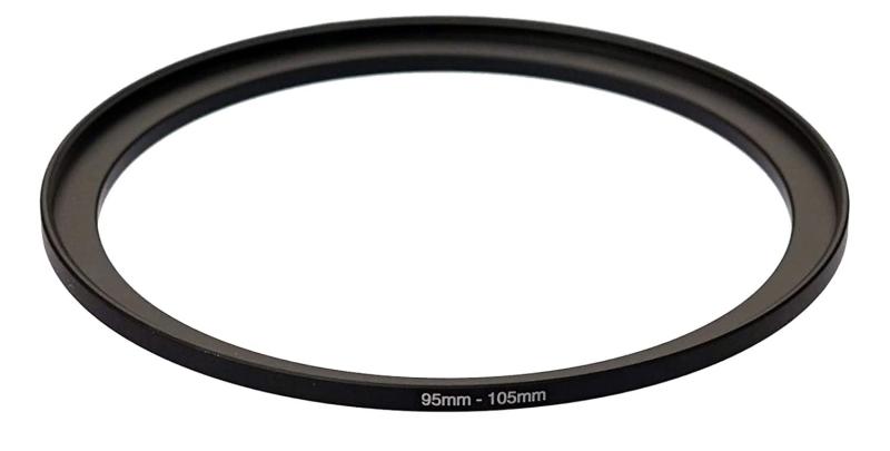 NinoLite ステップアップリング 95mm→105mm カメラレンズ用 アルミ合金製 アダプターリング(Step-Up Ring) 黒カメラのレンズ径と異なるサイズのレンズフィルター、レンズフードやコンバージョンレンズを装着できる為の...
