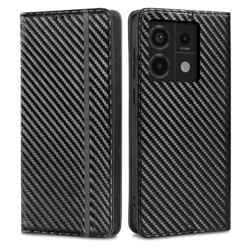 iffeenny redmi note 13 pro 5g ケース 手帳型 炭素繊維テクスチャ 全面保護 衝撃吸収 横置きスタンド機能付 財布型 カード収納 内蔵マグネット 男女兼用 軽量 薄型 redmi note 13 pro ケース ...