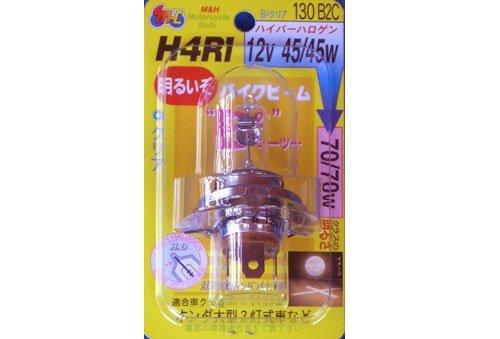 M&amp;Hマツシマ H4-R1 12V45/45W (B2・CL) 130 130B2C ライト バルブ商品モデル番号:130 130B2C色:クリア梱包サイズ:12.6 x 7.5 x 4.9 cm商品の重量:38 g