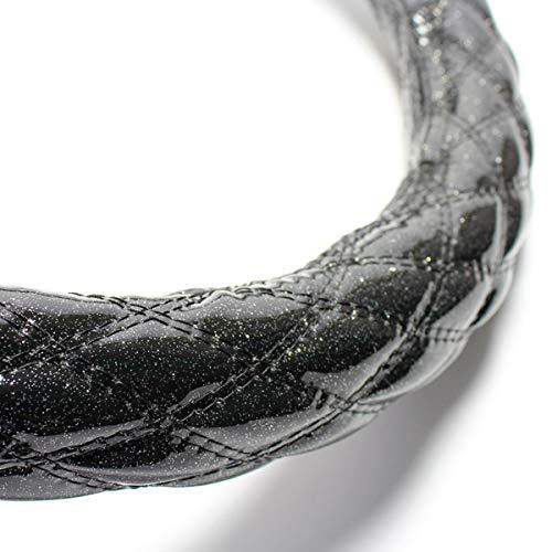 Azur ハンドルカバー エクストレイル ステアリングカバー ラメブラック M(外径約38-39cm) XS55A24A-M-010エクストレイル ステアリングカバー ラメブラック M(外径約38-39cm)