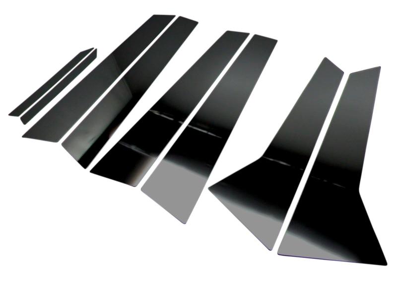 BRIGHTZ マカン 95B 超鏡面ステンレスブラックメッキピラーパネル バイザー無用 8PC 【 PIL-BLA-029 】 95BCNC 95BCTM 95BCTL 95BC BCNC BCTM BCTL CNC CTM CTL NC...