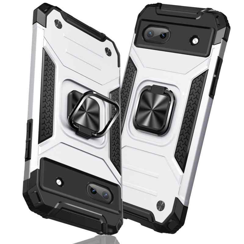 TMUJWS Google Pixel 6A 用のケース リング 衝撃吸収 耐衝撃 TPU+PCバンパー 二重構造 米軍MIL規格 全面保護 車載ホルダー対応 擦り傷防止 滑り止め 軽量 薄型 グーグル ピクセル 6a 用のカバー 6.1イ...