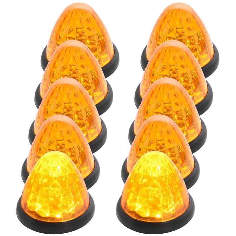 [Joyeux H] トラック サイドマーカー 24V マーカーランプ 高輝度 16LED トラックマーカーランプ IP65等級 「約50000時間の長寿命」「Joyeux H」製のマーカーランプは、高輝度LED・防塵・耐水性能、IP65等...