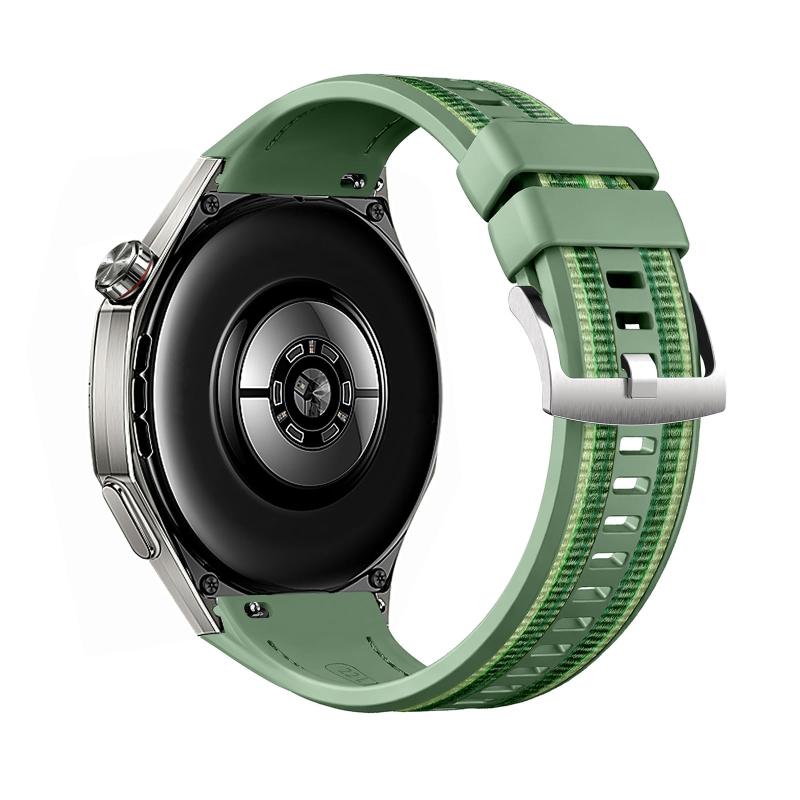 【SUIMUMU】ナイロン×シリコン ハイブリッドバンド ファーウェイ Watch GT6 Pro 46mm専用ヘッド ピン式接続デザイン 交換用バンド Huawei watch GT6 Pro 対応 内側シリコン肌馴染み 外側通気性ナイロ...