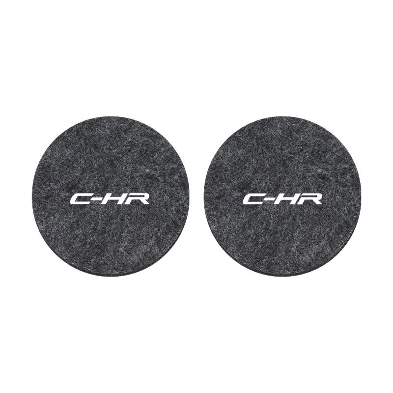 車 ドリンクホルダー コースター 吸水 滑り止め 対応 ドリンクホルダー保護 車載 コップマット 振動防止 ノイズ低減 カー 耐久性 無臭 用品 丸型 2枚入り【高級感溢れ·専用ロゴ付き】このドリンクホルダー用コースターは、インテリアの色合...