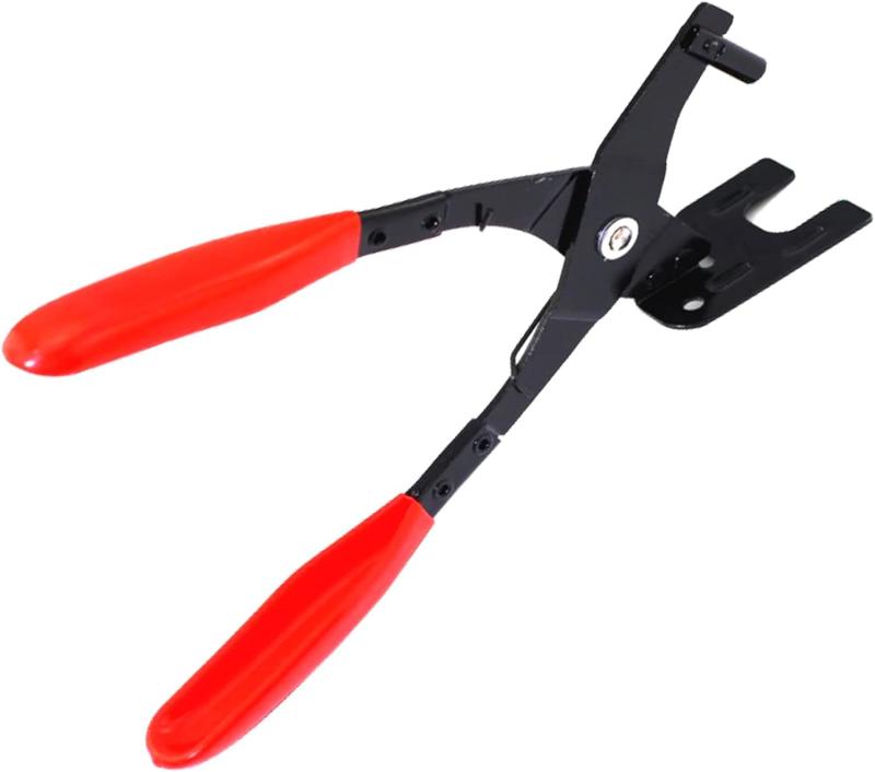 マフラーハンガープライヤー マフラー交換 マフラープライヤー 吊りゴム外しペンチ ブッシュ外し解体用エキゾーストマフラー エキゾーストブッシュ外し ペンチ 車用自動車のマフラーの着脱や交換時に、マフラーをブッシュ、マフラーハンガーから取り外...