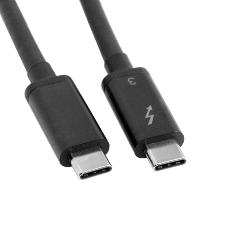 Xiwai Thunderbolt 3 USB-C USB 3.1 オスからThunderbolt3 オス 40Gbps ケーブル PC &amp; ノートパソコン用0.8M Thunderbolt 3 USB-C USB 3.1 オス -...