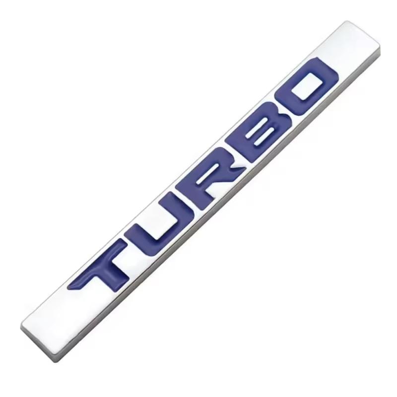 GETON TURBO 立体 エンブレム 金属製 汎用 車用 ロゴ ステッカー ドレスアップ カスタム カー パーツ ターボ【商品内容】：エンブレム×1、初期不良書×1【サイズ】：横約11.3cm×縦約1.2cm【材質】：金属【簡単取り付け...