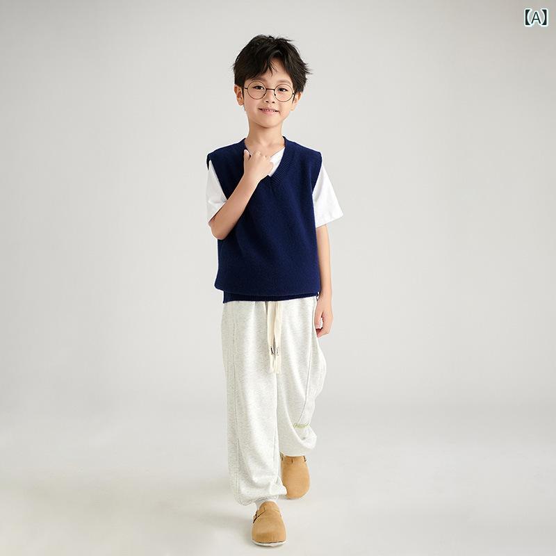 2024 秋冬 新作 厳 选 100 ピュアウール 七 针 v ネック 重ね 着 ベスト 男女 子供 プルオーバーノースリーブカンラン商品番号: XB241260供給カテゴリー: スポット対象性別: ニュートラル/男性と女性の両方が利用可能...