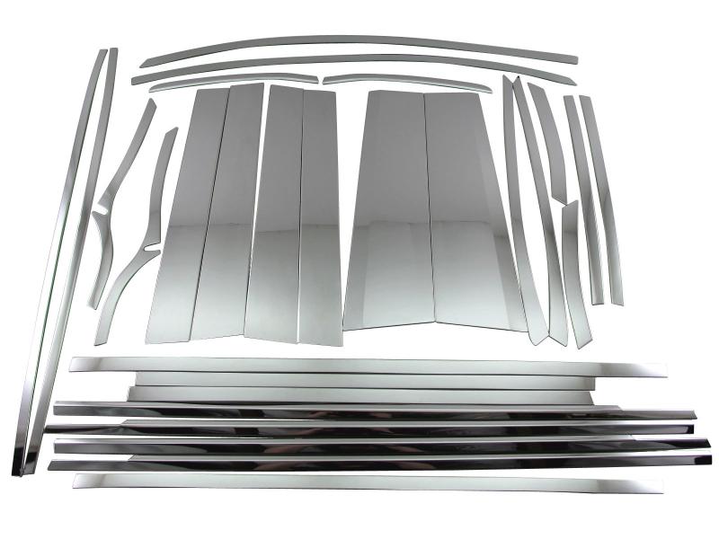 BRIGHTZ ノア 80 85 超鏡面ステンレスメッキピラーパネル 超鏡面ステンレスメッキウィンドウモール 超鏡面ステンレスメッキアッパーウィンドウモール バイザー無用 28PCセット 【 WIN-SET-023 】 Z同一商品でも様々な...