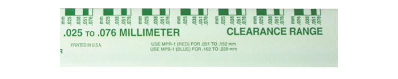 ジェーティーシー(JTC) プラスチゲージ 全長30cm MPG1サイズ : 全長30cm使用範囲 : 0.025～0.076mm