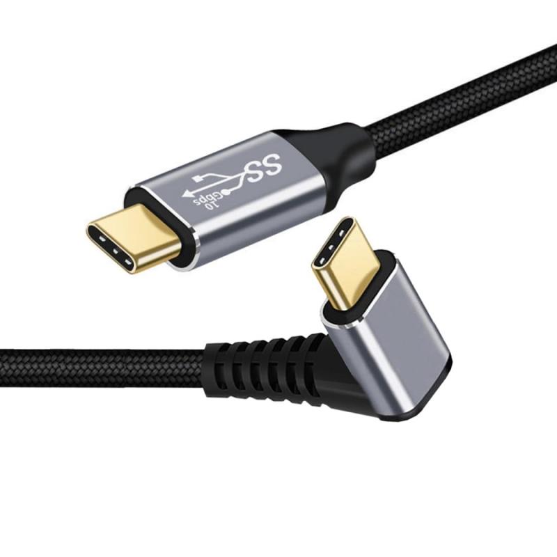 chenyang CY USB C ケーブル、USB 3.1 Type-C オス - オス 10Gbps 100W 延長データケーブル ラップトップ電話用 2.0M10Gbpsのデータ転送と100Wの電力供給に対応リバーシブル設計で、Typ...