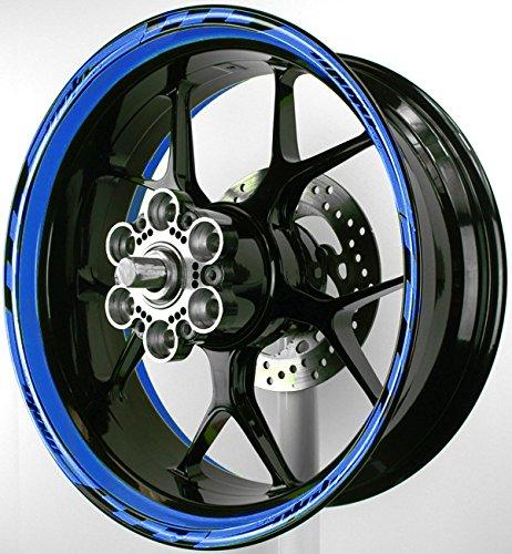 MOTOINKZ GP2 17インチ カスタム リムステッカー 汎用 (ブルー) 青