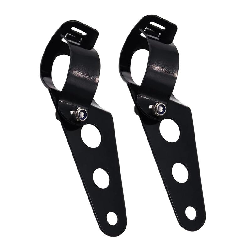 Biqing バイク ヘッドライトステー 28mm-38mm調整可能 汎用 ヘッドライトステー,ヘッドライトステー ロング,バイク ステー ヘッドライトをしっかりと固定できます。🏍【高品質素材】当社のオートバイヘッドライトブ...
