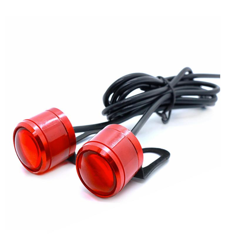 DAIVARNING ストロボ ライト バイク フラッシュ ランプ 爆光 装飾 カスタム 2点セット美しく存在感を放つストロボライト：ライトは丸形デザインで、バイクをスタイリッシュに引き立てます。LEDの輝きが夜道をしっかり照らし、走行中の...
